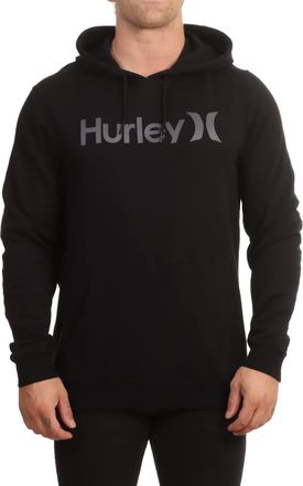Hurley Mens Herren One and Only Solid Summer Pullover Hoodie, Schwarz, L