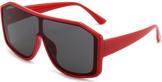 Generic Lunettes De Soleil Dext&eacute;rieur &Agrave; Monture Large For Hommes Et Femmes, For Les Vacances, D&eacute;placements, Le Sport(Red)