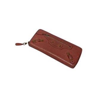Balenciaga Portefeuille en cuir vintage Pre-owned - Femme - Pre-owned - Orange - Taille: ONE Size