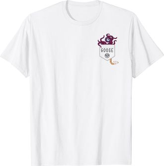 MARVEL Captain Marvel Goose Left Chest Pocket Portrait T-Shirt