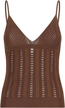 Blumarine Femme, Pulls, Brun, Taille: 38 FR Knit Top