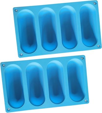 Angoily 2 St&uuml;ck Silikon Hotdog form Flexible Backform f&uuml;r Hotdog br&ouml;tchen Langlebig und Lebensmittelecht f&uuml;r Brotbacken DIY Wurstherstellung f&uuml;r Familienfeier