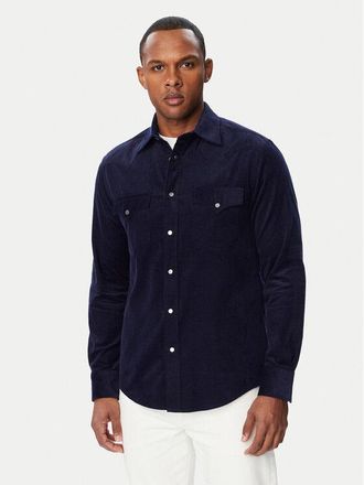 Tommy Hilfiger Hemd Western Corduroy MW0MW45647 Dunkelblau Regular Fit
