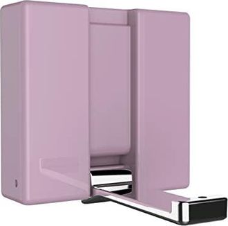 WENKO Klapphaken Basic Alpha, klappbarer Wandhaken zum Anbohren, mit Abrutschsicherung, modernes Design, Kunststoffgehäuse und Stabiler Metallhaken, 8 x 8 x