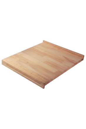 CARRYHOME Schneidebrett, Buche, Holz, Buche, massiv, 48x2x58 cm, nachwachsender Rohstoff, Küchenzubehör, Schneidebretter