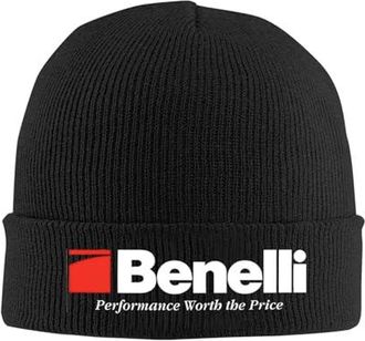 Generic Chapeau Homme, Forme Rouge Texte Blanc Prix Performance Hommes Femmes Unisex Chapeau tricot&eacute; Tuque Pull Bonnet Hiver Chaud Chaud Cadeau de No&euml;l Ou