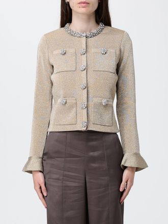 Self Portrait Pullover Damen Farbe Gold