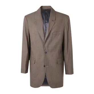 Les Deux Glen Plaid Zweiknopf-Sakko - - Jackets - Herren - Braun - XL