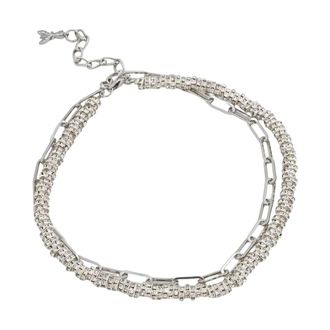 Patrizia Pepe Layered Necklace - - Accessories - Damen - Grau - ONE SIZE