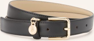 HUGO BOSS Lederg&uuml;rtel Navya schwarz