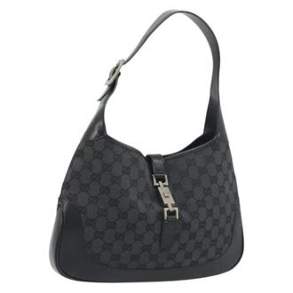 Gucci Sac bandouli&egrave;re GG Canvas Pre-owned - Femme - Pre-owned - Noir - Taille: ONE Size