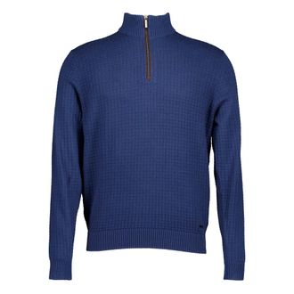 Bugatti Blaue Pullover - - Knitwear - Herren - Blau - 2XL