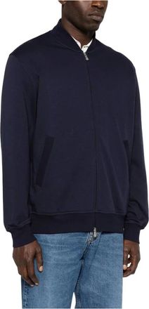 Brunello Cucinelli Homme, Sweatshirts et sweats &agrave; capuche, Bleu, Taille: L Zip-throughs