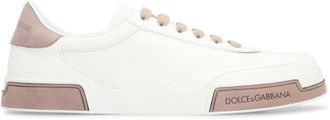 Dolce & Gabbana Mens Portofino Yatch Low-Top Sneakers White Lambskin; Calfskin Trainers