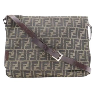 Fendi Pre-owned Zucca Nylon Canvas Schultertasche - - Pre-owned - Herren - Braun - ONE SIZE