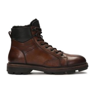 Kazar Braune Lederstiefel mit isoliertem Kragen - - Shoes - Herren - Braun - 39 EU