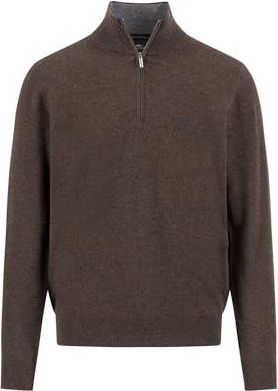 Fynch-Hatton Troyer en m&eacute;lange de cachemire avec col zipp&eacute;, chocolat noir, L