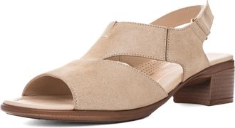 Ara Damen Lugano Sandale, Sand, 37.5 EU Weit