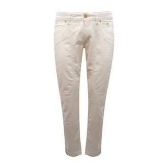 Jeckerson 5-Pocket Wollhose Made in Italy - - Jeans - Damen - Wei&szlig; - W33
