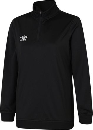 Umbro Womens/Ladies Club Essential Half Zip Sweatshirt (Schwarz)