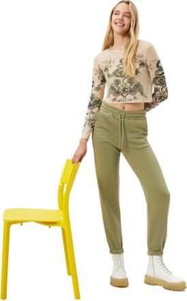 Koton Women Drawstring Elastic Waist Jogger Sweatpants
