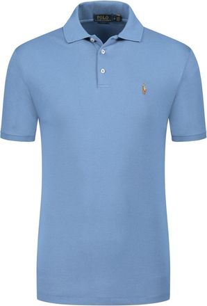 Ralph Lauren Softes Jersey-Poloshirt mit Pony-Stickerei, Custom Slim Fit in