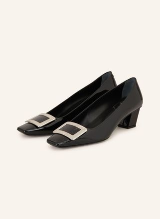 Roger Vivier Lack-Pumps Belle schwarz