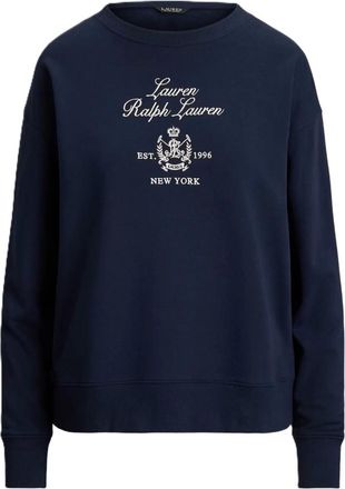 Ralph Lauren Femme, Sweatshirts et sweats &agrave; capuche, Bleu, Taille: 42 FR Kappy Long Sleeve SweaT-shirt