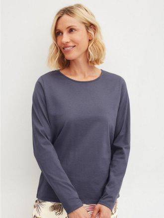 CALIDA Langarmshirt Favourites Journey Damen (1-tlg) aus Bio Baumwolle, atmungsaktiv, pflegeleicht