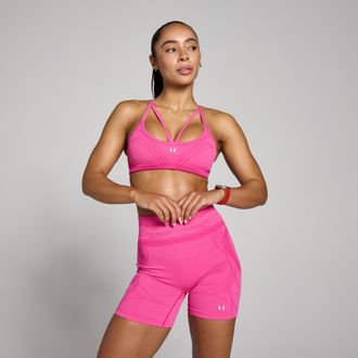 MyProtein MP Damen Hybrid Sport-BH mit Tr&auml;gern - Bonbon Rosa - XXL
