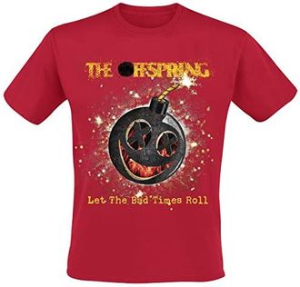 The Offspring Générique The Offspring Hot Sauce Homme T-Shirt Manches Courtes Rouge M 100% Coton Regular/Coupe Standard