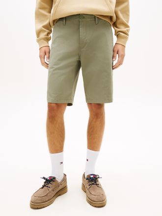 Tommy Jeans Shorts TOMMY JEANS SCANTON, Herren, Gr. 30, N-Gr, utility sage, Web, Obermaterial: 96% Baumwolle, 4% Elasthan, unifarben, regular fit kurz, Hosen Shor