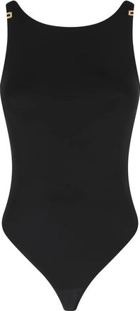 Elisabetta Franchi Femme, Tops, Noir, Taille: 40 FR Crepe Jersey Bodysuit