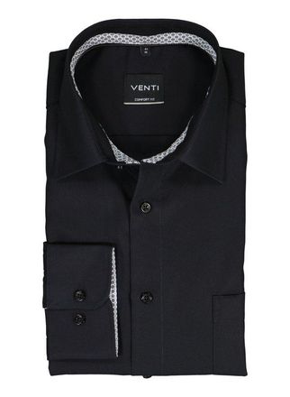 Venti Herren Hemd schwarz