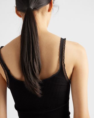 Prada Top aus gerippter Baumwolle