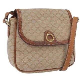 Celine Pre-owned Macadam Canvas Schultertasche - - Pre-owned - Damen - Beige - ONE SIZE