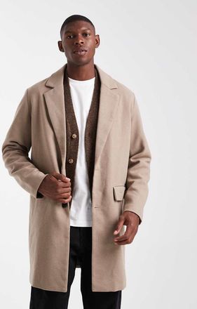 Jack & Jones Manteau en laine mélangée - Beige-Gris