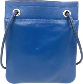 Herm&egrave;s Pre-owned Pochette Sac Bandouli&egrave;re - Femme - Pre-owned - Bleu - Taille: ONE Size
