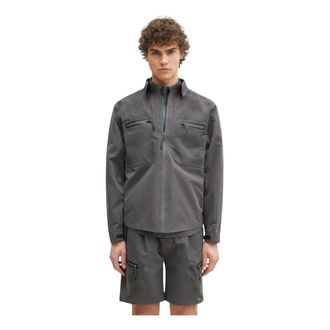 Alpha Industries Chemise &agrave; manches longues d&eacute;coup&eacute;e au laser - Homme - Vestes - Gris - Taille: S