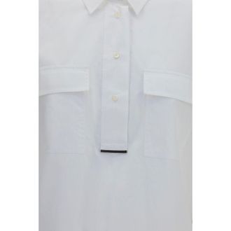 Brunello Cucinelli Monili-Embellished Cotton Shirt - White