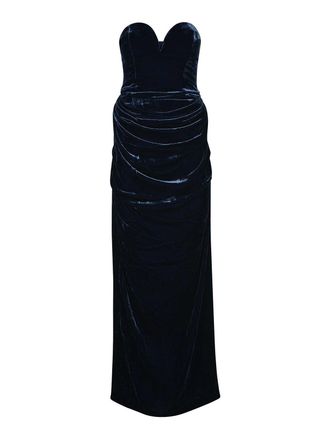 Rotate Robe Au Genou - Bleu