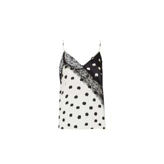 Liu Jo Polka Dot Tank Top mit Fransen - - Tops - Damen - Mehrfarbig - L