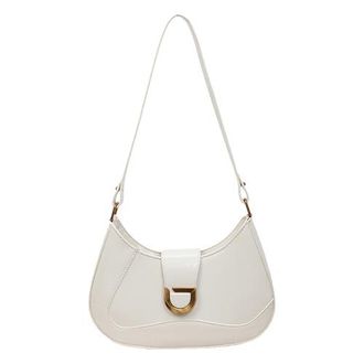 Generic Sac &agrave; Main Femme en Cuir PU Sac Croissant Polyvalent avec Bandouli&egrave;re D&eacute;tachable pour &Eacute;cole Travail et Quotidien