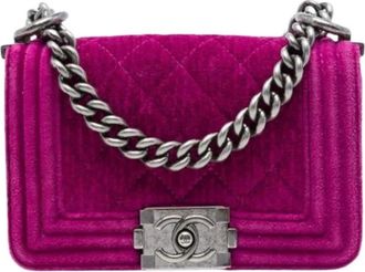 Chanel Sac bandouli&egrave;re Boy Flap Pre-owned - Femme - Pre-owned - Rose - Taille: ONE Size