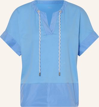 Marc Cain T-Shirt Im Materialmix blau