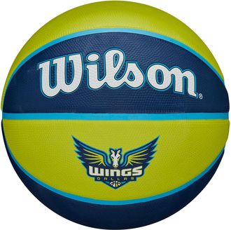 Wilson WNBA Team Tribute Basketball, Mit Pr&auml;zisionskan&auml;len f&uuml;r au&szlig;ergew&ouml;hnlichen Grip, Vielseitige Oberfl&auml;che, Team: Dallas Wings, Farbe: Royal, Gr&ouml;&szlig;e: 6