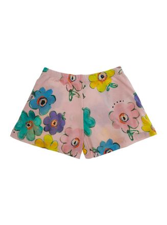 Marni Girls Shorts Multicolour Floral Cotton