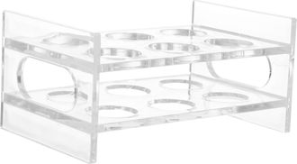 DOITOOL Transparenter Acryl Rundbecherhalter Whisky Cups Rack Bar Drinkware Serviertablett f&uuml;r Bar Party Ausstellung Familienfeier