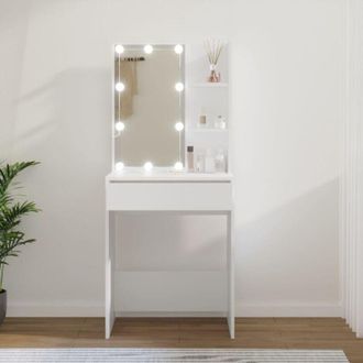 vidaXL Coiffeuse avec led blanc 60x40x140 cm Vidaxl