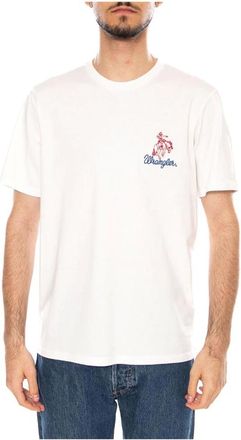 Wrangler Homme, Tops, Blanc, Taille: S T-Chemises